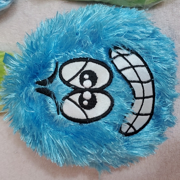 Toys | Crazy Face Inflatable Fuzzy Monster Blue Ballec | Poshmark